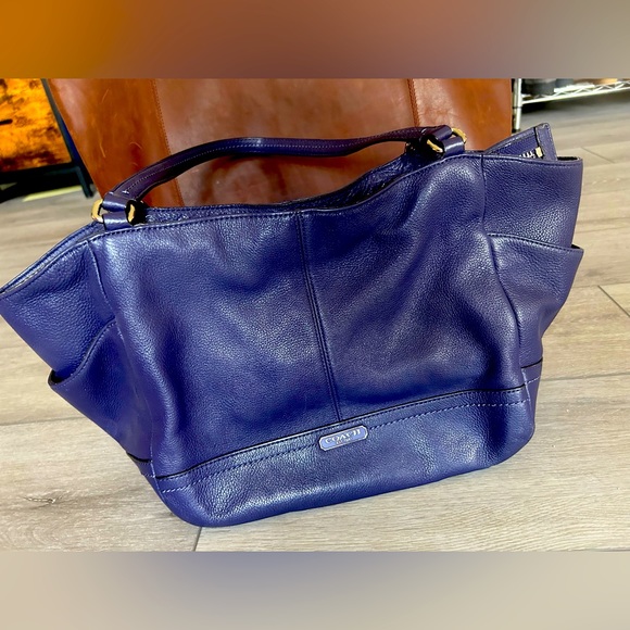 Coach | Bags | Authentic Navy Blue Coach Purse | Poshmark